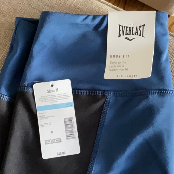 Everlast | Pants & Jumpsuits | Nwt Everlast Body Fit Mesh Blocked ...